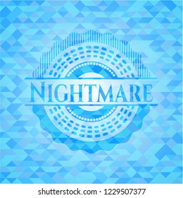 Nightmare Light Blue Emblem Triangle Mosaic Stock Vector (Royalty Free ...