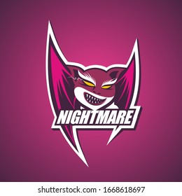 Nightmare Scary Bat Mascot Logo Premium Stock Vector (Royalty Free ...