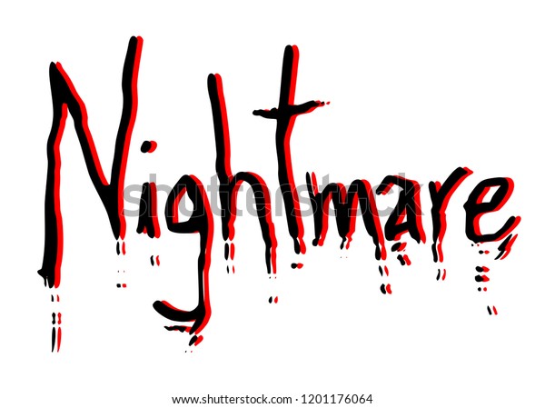Nightmare Sign Design Stock Vector (Royalty Free) 1201176064 | Shutterstock
