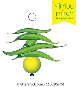 Nimbu Mirch Vector Art Stock Vector (Royalty Free) 1188206761 ...