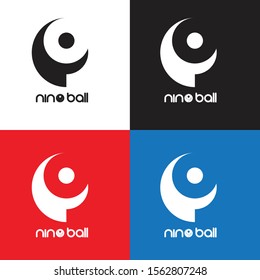 Nine Ball Logo Vector Design 001 Stock Vector (Royalty Free) 1562807248 ...