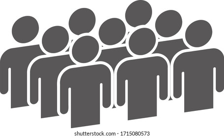 People Four Lines Stock Vector (Royalty Free) 1715080276