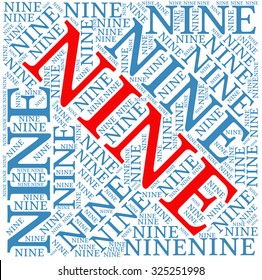 Nine Word Cloud On White Background Stock Vector (Royalty Free ...