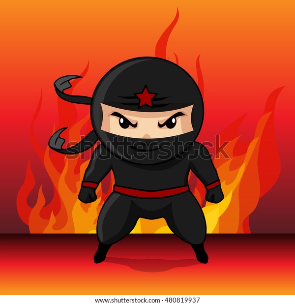 Ninja Assassin Cartoon Vector 10hero Cartoon Stock Vector (Royalty Free ...