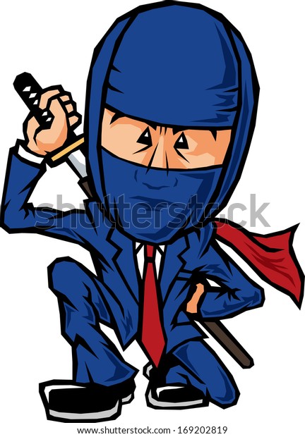 Ninja Businessman Stock Vector (Royalty Free) 169202819 | Shutterstock