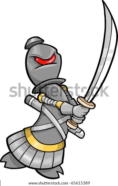Ninja Cyborg Robotic Warrior Chess Bishop Stock Vector (Royalty Free ...