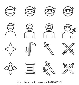 3,595 Ninja line art Images, Stock Photos & Vectors | Shutterstock