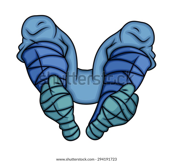 Ninja Legs Action Cartoon Vector Stock Vector (Royalty Free) 294191723