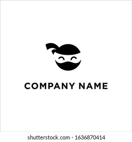Ninja Logo Circle Logo Stock Vector (Royalty Free) 1636870414 ...