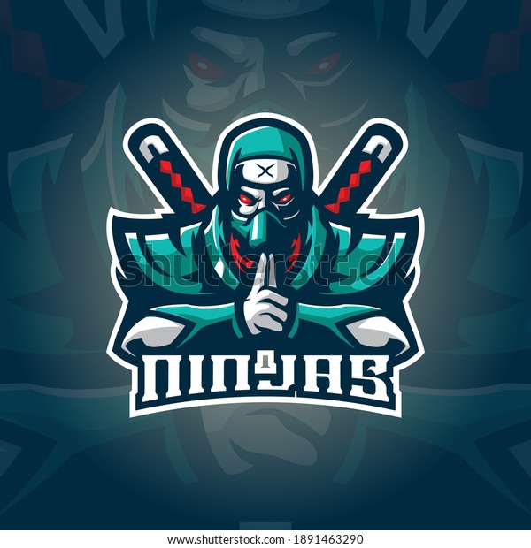 Ninja Mascot Logo Design Vector Concept Stock Vector (Royalty Free ...