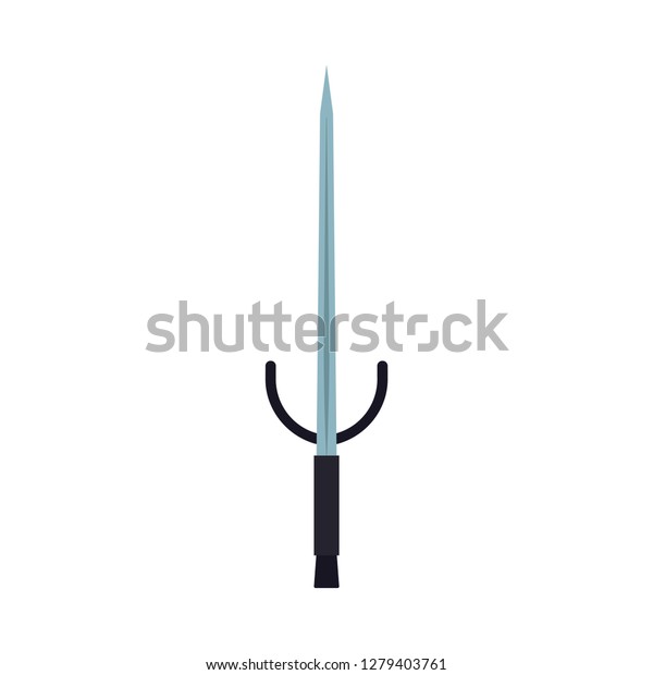 Ninja Sai Illustration Dagger Martial Blade Stock Vector (Royalty Free ...