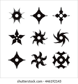 Ninja Star Stock Vector (Royalty Free) 446192137