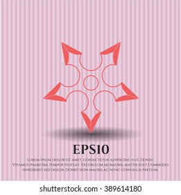 Ninja Star Symbol Stock Vector (Royalty Free) 389614180 | Shutterstock