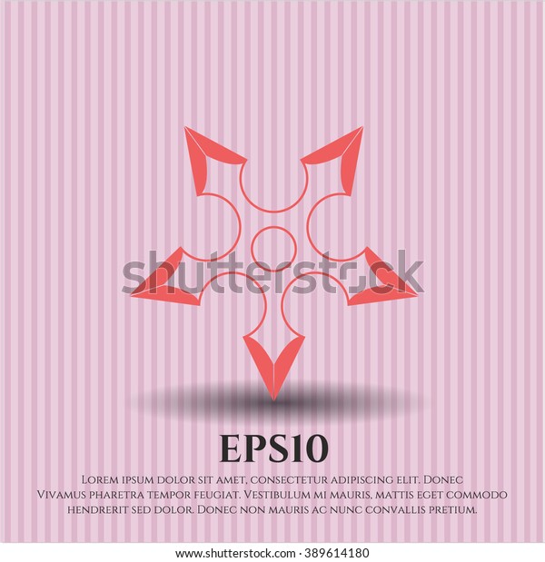 Ninja Star Symbol Stock Vector (Royalty Free) 389614180 | Shutterstock