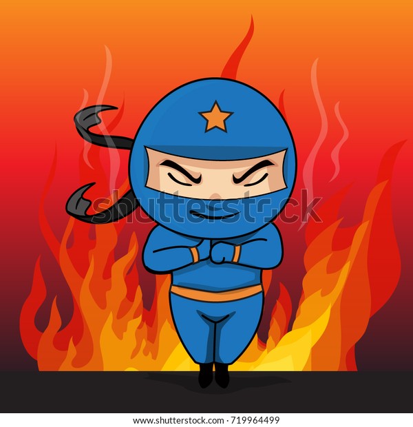 Ninjaassassinjapanese Cartoon Vector 10 Stock Vector (Royalty Free ...