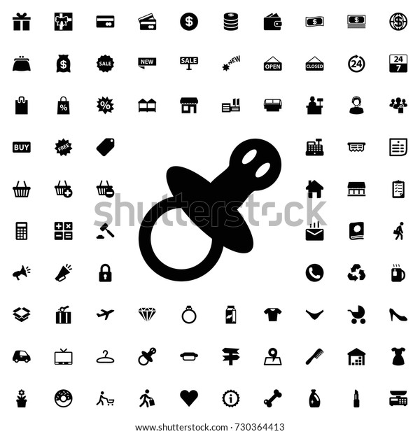 Nipple Icon Vector Isolated On White Stock Vector (Royalty Free ...