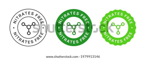 Nitrates Free Vector Icon Badge Sign Stock Vector (Royalty Free ...