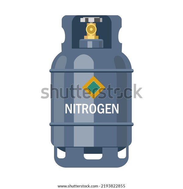 Nitrogen Gas Storage Cylinders Flat Icon Stock Vector (Royalty Free) 2193822855 | Shutterstock