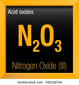 Nitrogen Oxide Iii Chemical Formula Inside Stock Vector (Royalty Free ...