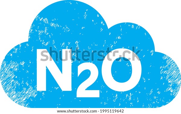Nitrous Oxide Gas Icon Scratched Effect Stock Vector (Royalty Free ...