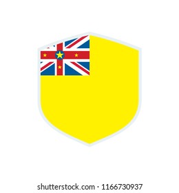 Niue Flag Niue Shield Flag Niue Stock Vector (Royalty Free) 1166730937 ...