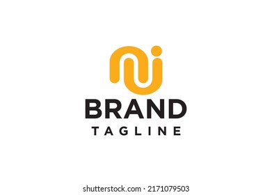 Nji Lettering Logo Simple Easy Understand Stock Vector (Royalty Free ...