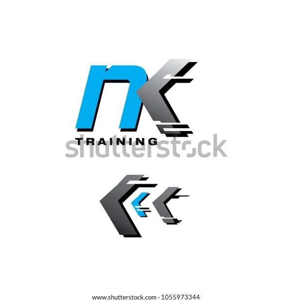 Nk Training Logo Speed Stock Vector (Royalty Free) 1055973344 ...