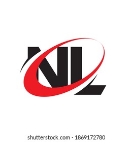 Nl Letter Logo Design Vector Stock Vector (Royalty Free) 1869172780 ...