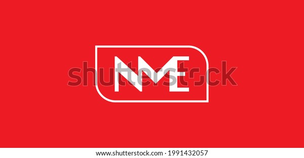 Nme Monogram Professional Logo Isolated On Stock Vector (Royalty Free ...