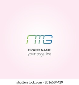 Nmg Vector Logo Design Brand Identity Stock Vector (Royalty Free ...