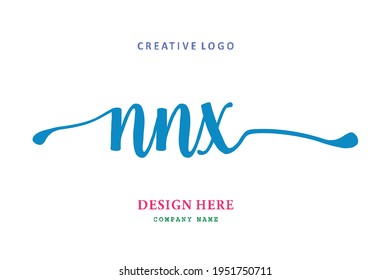 Nnx Lettering Logo Simple Easy Understand Stock Vector (Royalty Free ...
