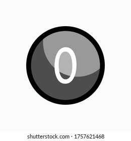 No 0 Icon Number Null Symbol Stock Vector (Royalty Free) 1757621468 ...