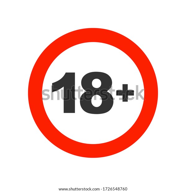 No 18 Years Old Under Eighteen Stock Vector (Royalty Free) 1726548760