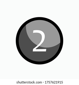 No 2 Icon Number Two Symbol Stock Vector (Royalty Free) 1757621915 ...
