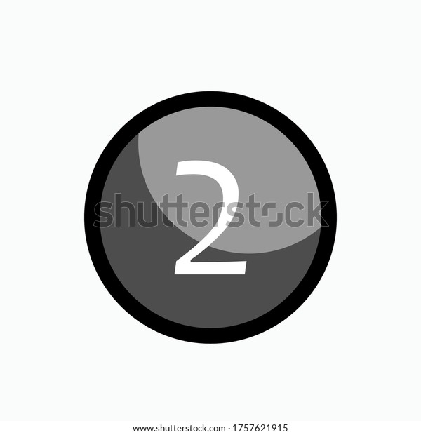 No 2 Icon Number Two Symbol Stock Vector (Royalty Free) 1757621915 ...
