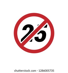 No 25 Sign Stock Vector (Royalty Free) 1286005735 | Shutterstock