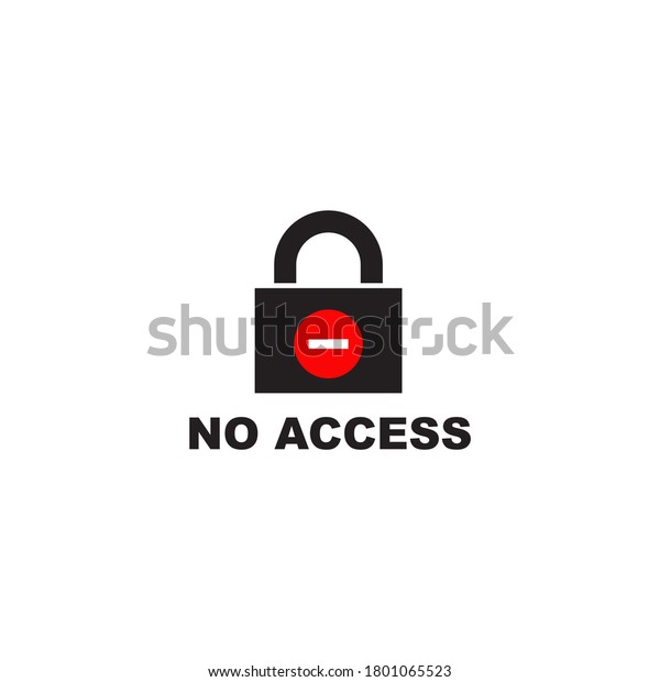 No Access Logo Design Incorporated Locked Stock Vector (Royalty Free ...