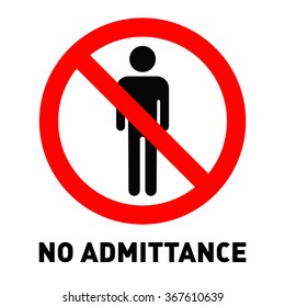 No Admittance Stock Vector (Royalty Free) 367610639 | Shutterstock