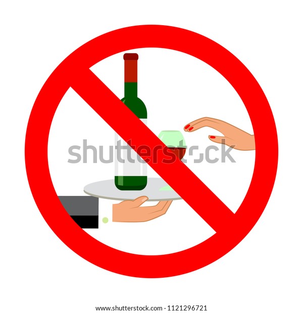 No Alcohol Sign Red Circle Vector Stock Vector (Royalty Free ...