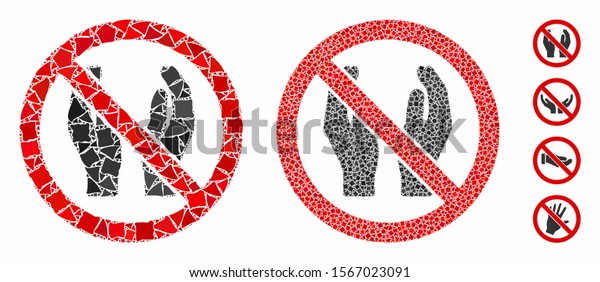 No Applause Mosaic Rough Parts Variable Stock Vector (Royalty Free ...