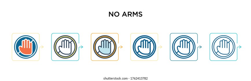 No Arms Sign Vector Icon 6 Stock Vector (Royalty Free) 1762413782 ...