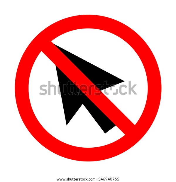 No Arrow Sign Illustration Stock Vector (Royalty Free) 546940765 ...