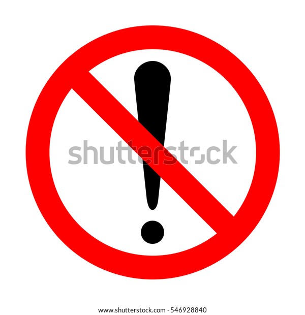 No Attention Sign Illustration Stock Vector (Royalty Free) 546928840 ...