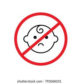 No Baby Vector Icon Design Stock Vector (Royalty Free) 792068101 ...