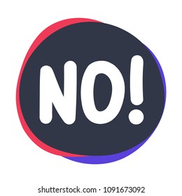 No Badge Banner Icon Vector Illustration Stock Vector (Royalty Free ...