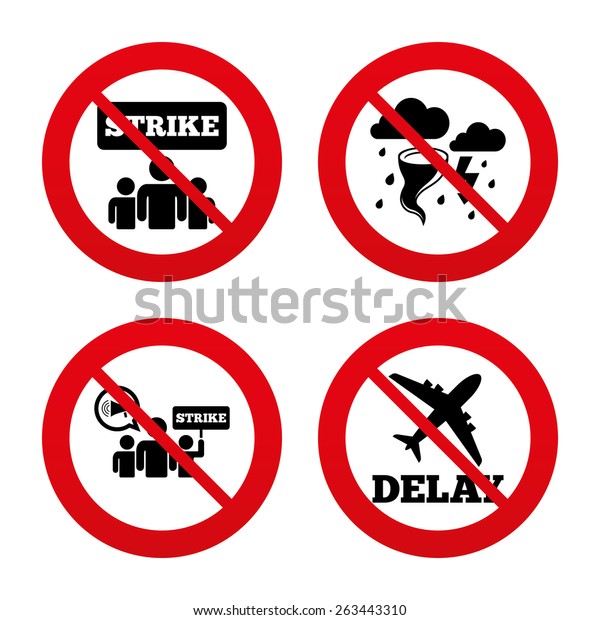 No Ban Stop Signs Strike Icon: vector de stock (libre de regalías ...