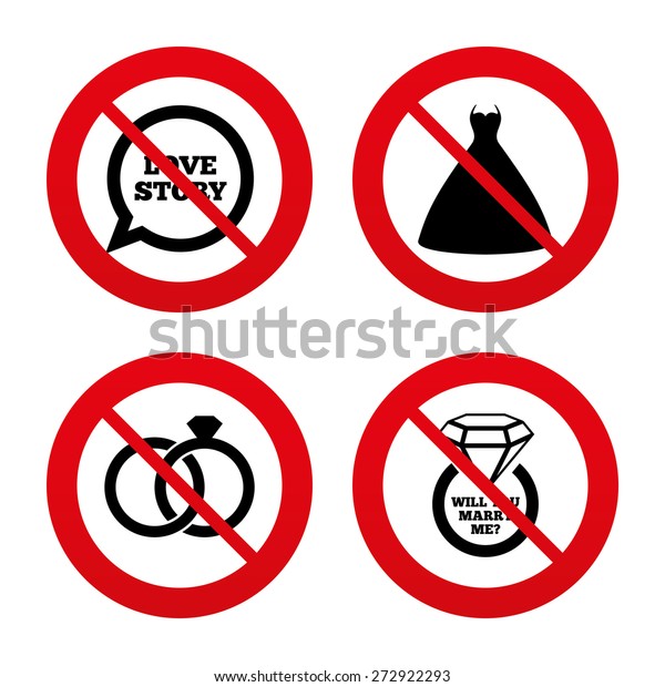 No Ban Stop Signs Wedding Dress 스톡 벡터(로열티 프리) 272922293