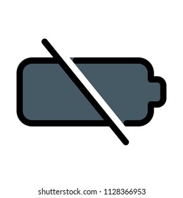 No Battery Charging Stock Vector (Royalty Free) 1128366953 | Shutterstock
