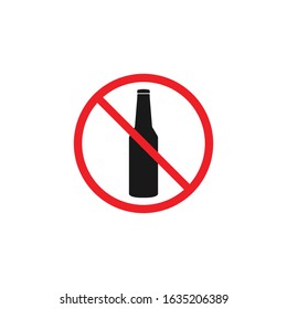 No Beer Alcohol Vector Icon Stock Vector (Royalty Free) 1635206389 ...