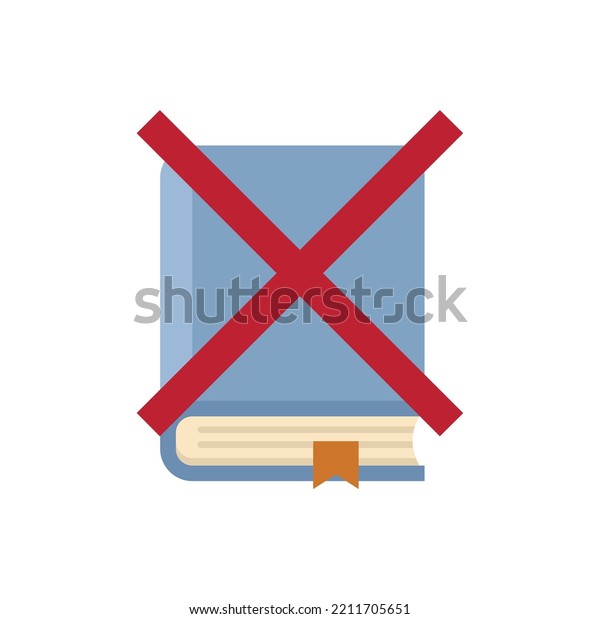 No Book Reading Teen Problem Icon Stock Vector (Royalty Free ...
